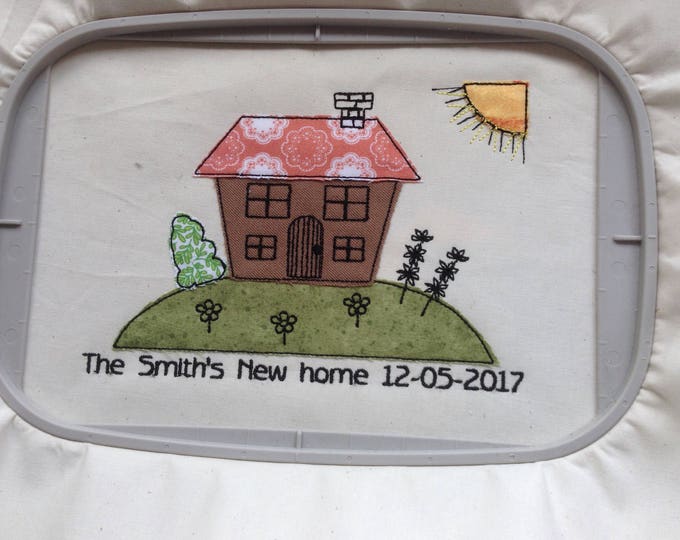New Home Embroidery Design, Machine Embroidery Design, New Home, Raw ...