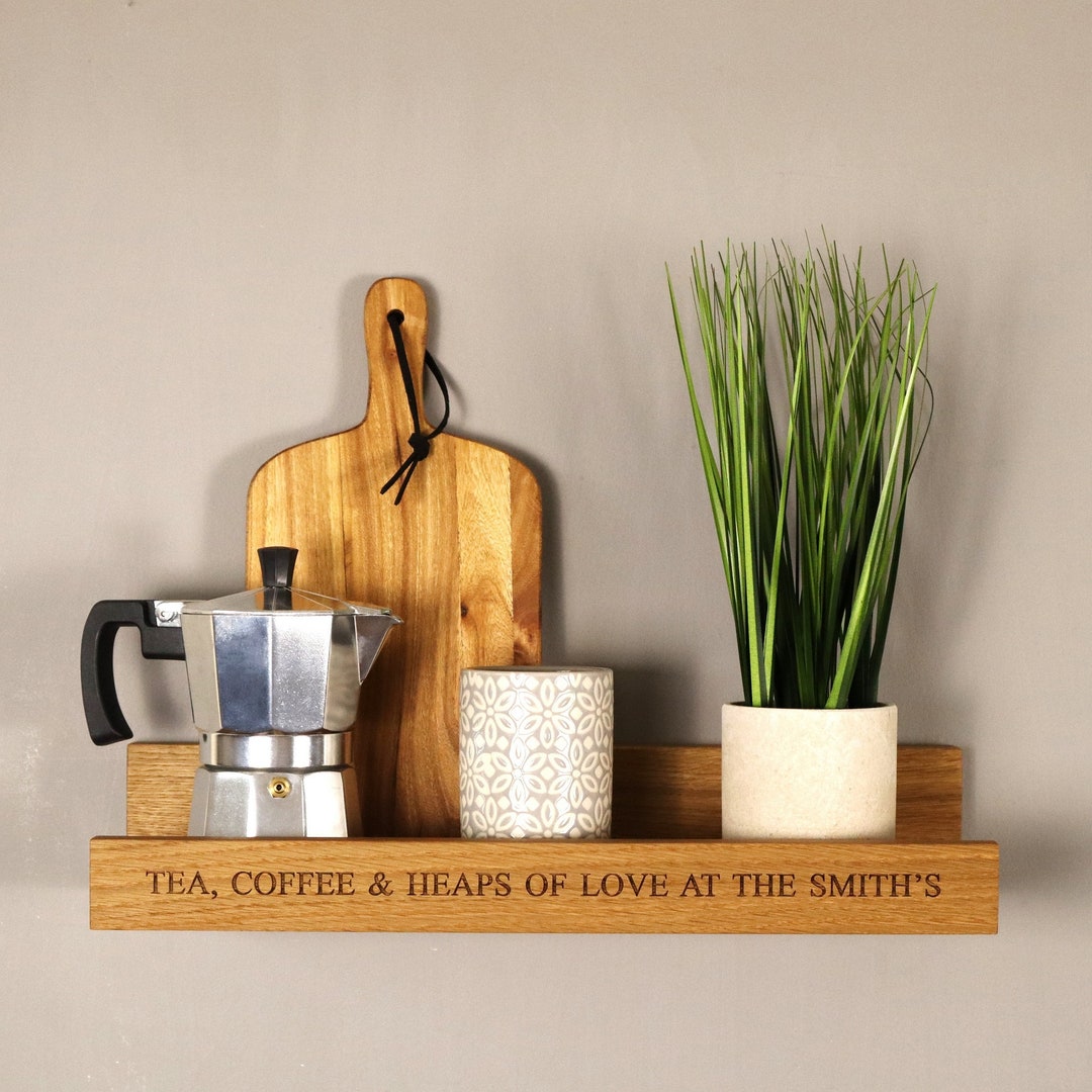 Personalised Cut to Size Oak Floating Ledge Shelf - Etsy