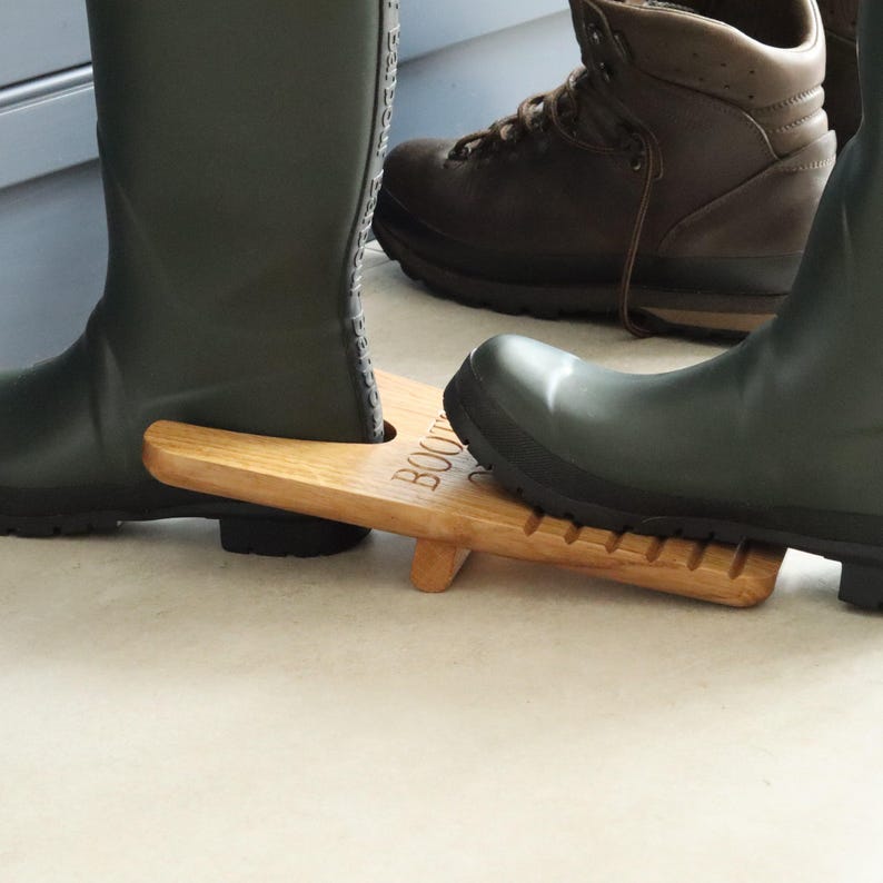 Personalised Solid Oak Boot Jack and Welly Puller Remover - Etsy UK