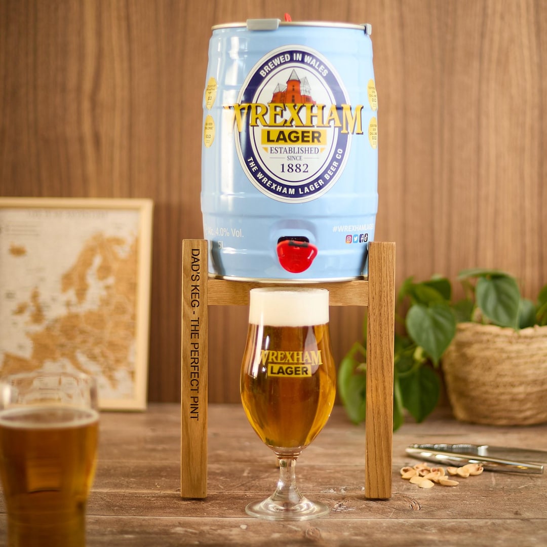 Personalised Solid Oak Mini Beer Keg Stand – Gift for Beer Lovers - Etsy
