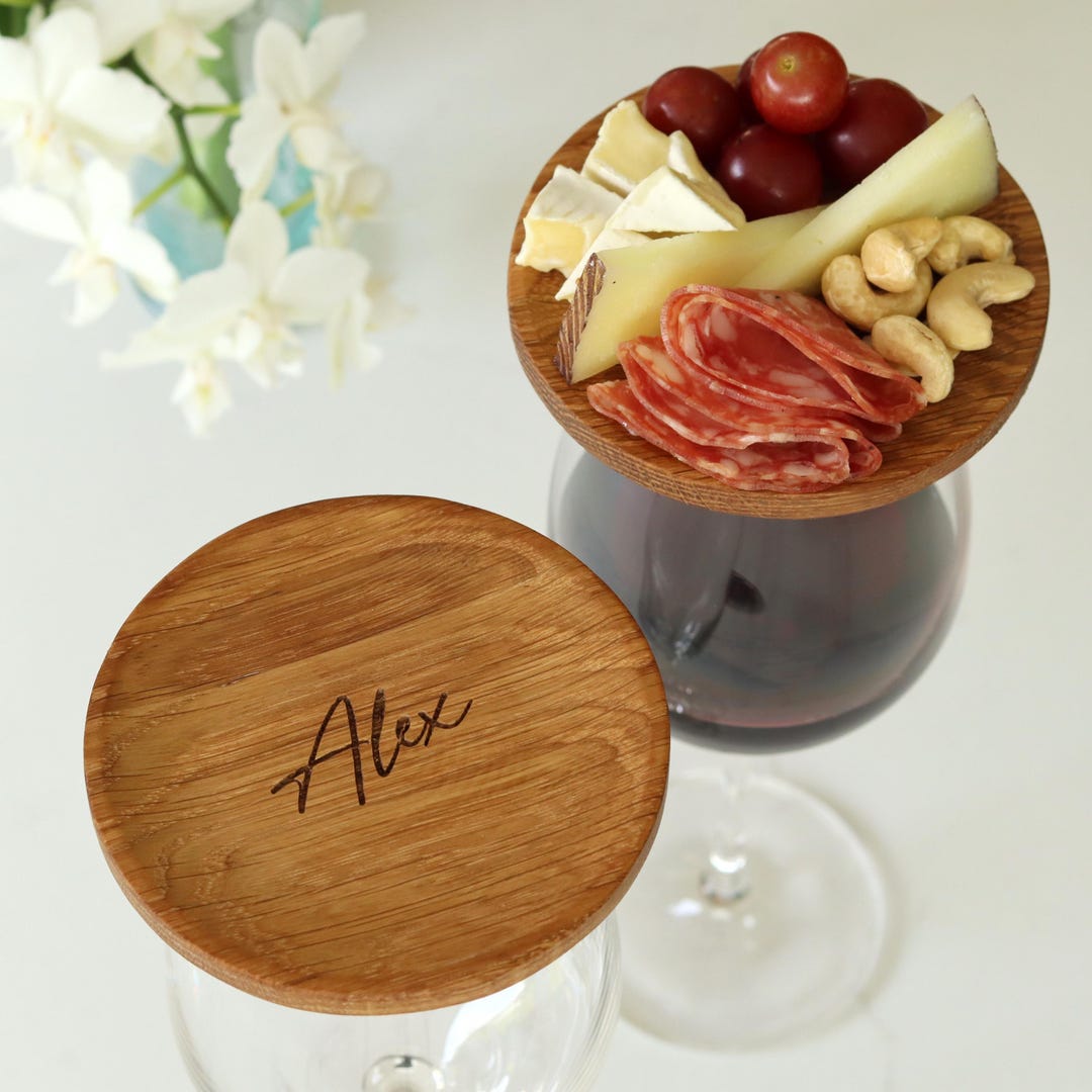 Personalised Wine Glass Charcuterie Topper - Etsy