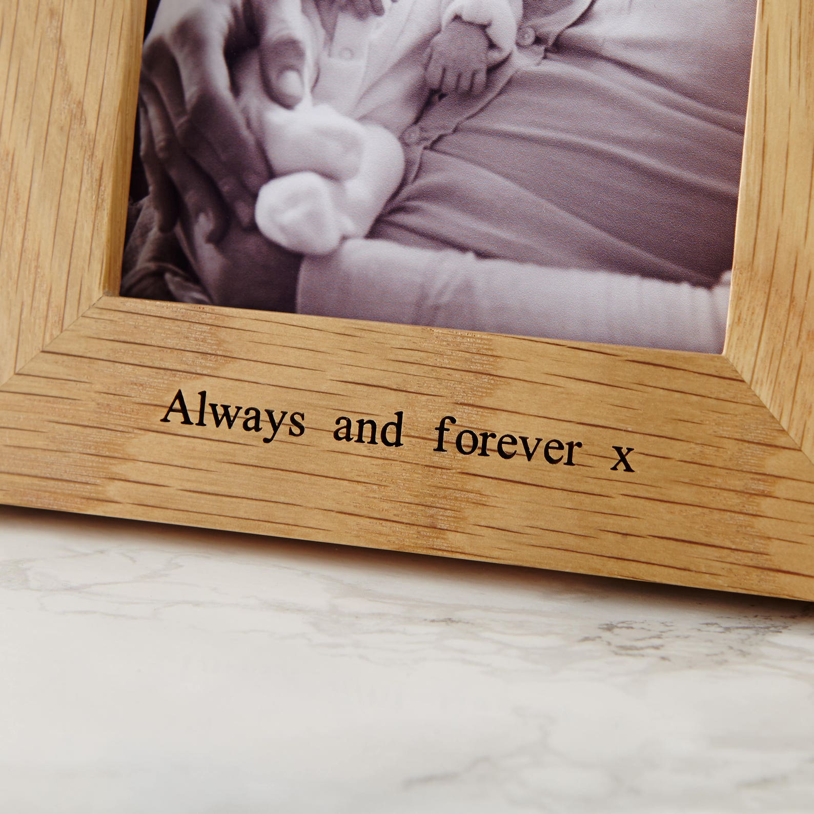Personalised Solid Oak Photo Frame / Personalized Engraved | Etsy