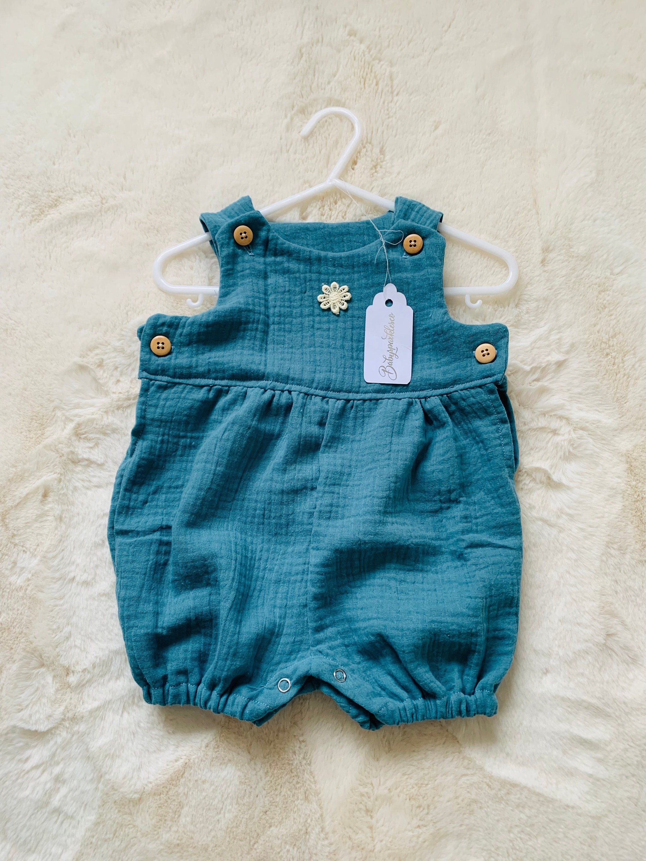 Baby Girl Romper, Baby Girl Outfit, Baby Muslin Romper, Baby Summer ...