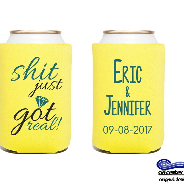 Wedding Koozie Shit Just Got Real - Etsy