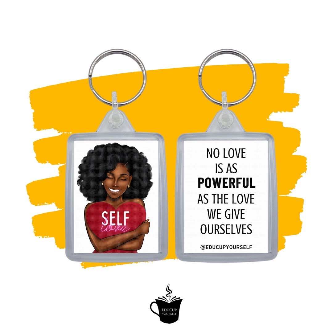 Self-love Keyring | Black Woman - Etsy