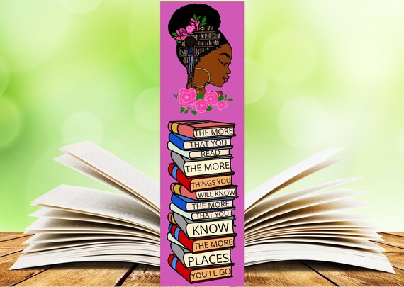 Inspirational Bookmark The More You Read Black Girl Gift | Etsy