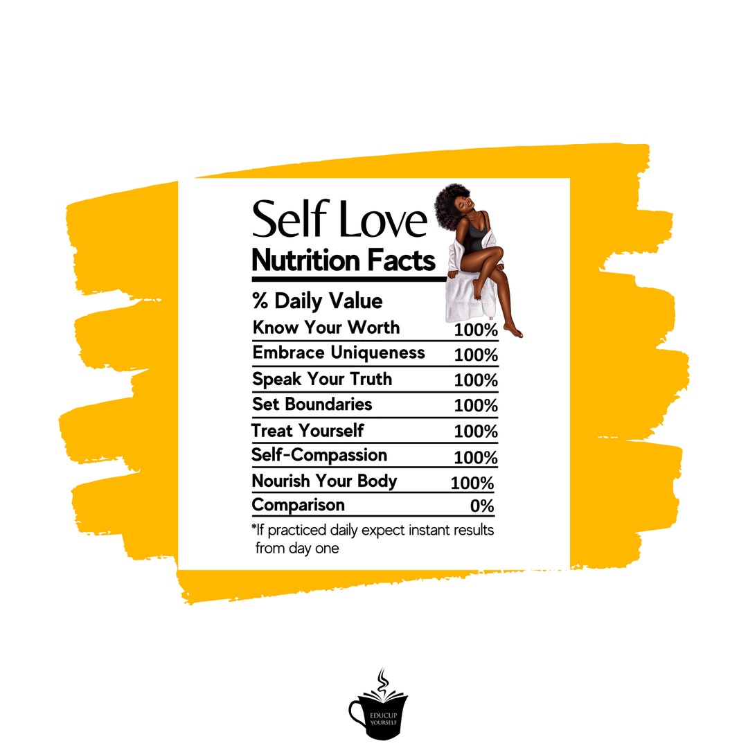 Fridge Magnet | Self-love Nutrition Facts | Black Queen | Black Woman ...