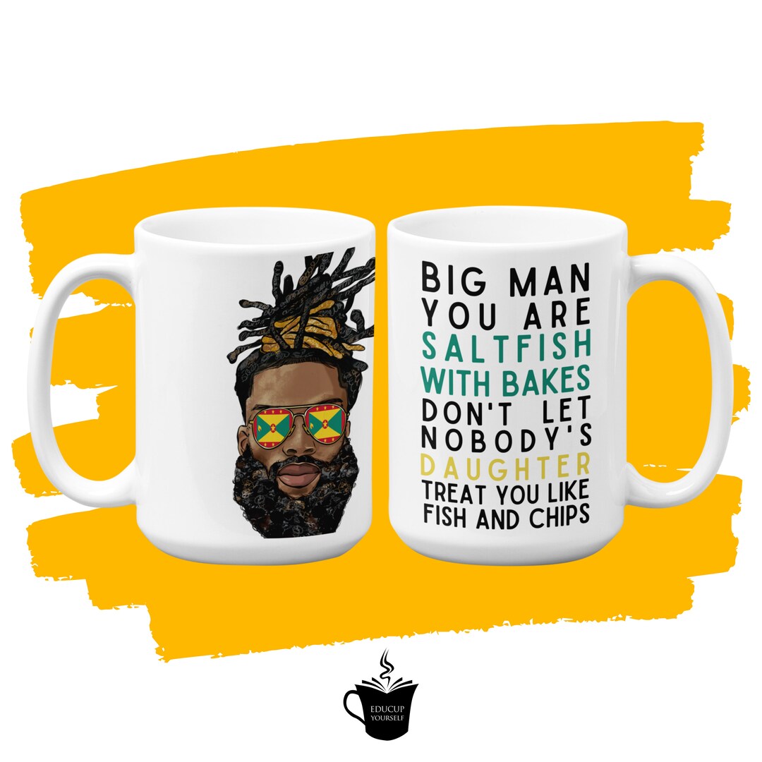 Grenadian Man Large Mug 15oz | Black Man | Black King | Saltfish - Etsy