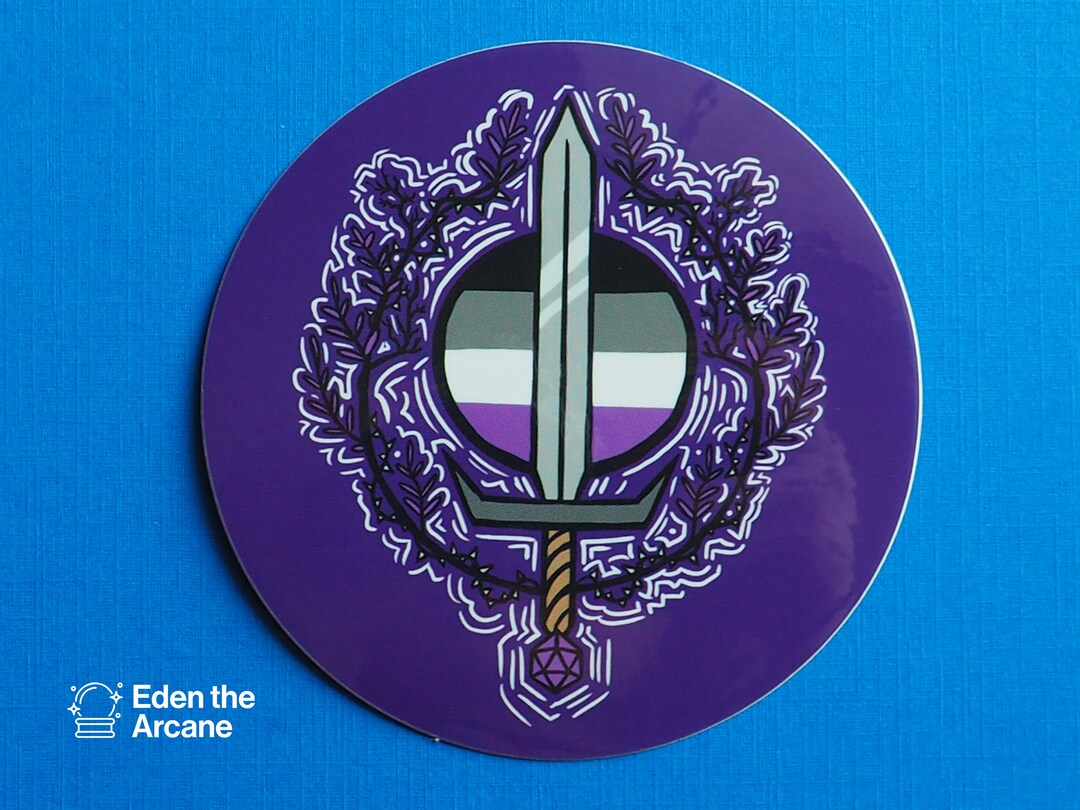 Sword Asexual Rpg Pride Sticker - Etsy