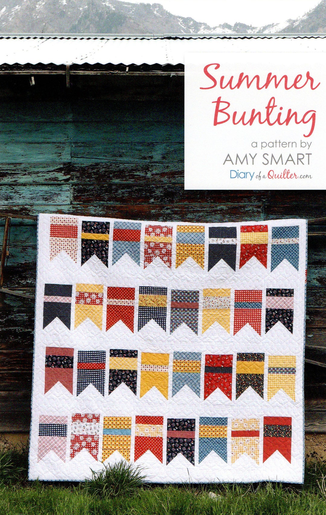 Summer Bunting Quilt Pattern by Amy Smart of Diary of a Quilter - Etsy