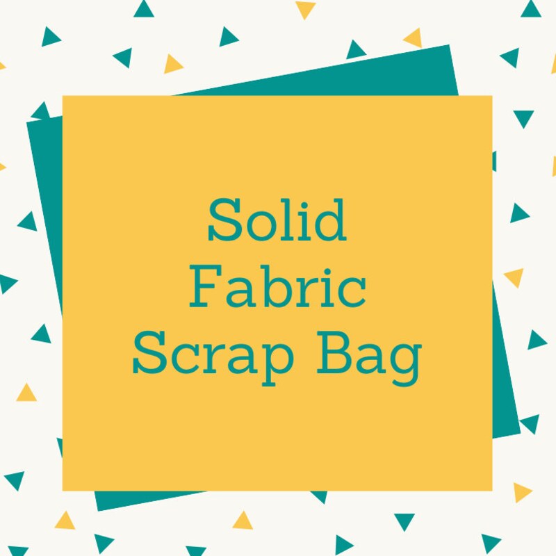 Fabric Scrap Bag - Etsy