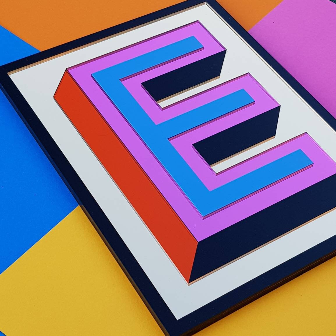 CUSTOM COLOUR Monogram Sign Initial Sign Personalised Sign - Etsy