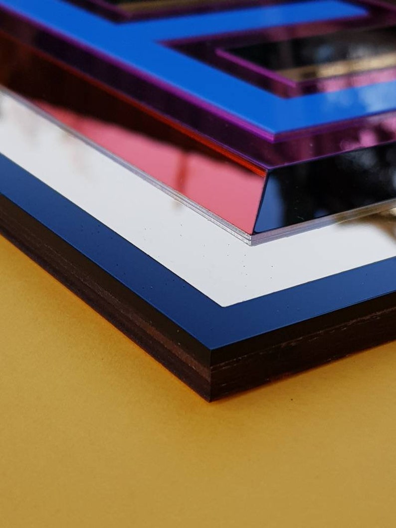 CUSTOM COLOUR Monogram Sign Initial Sign Personalised Sign | Etsy