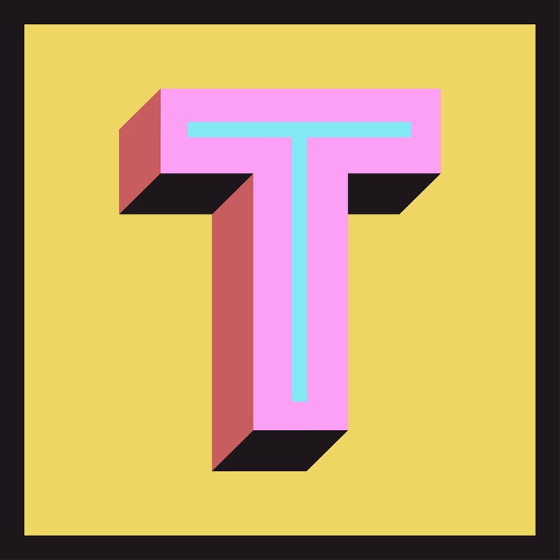 CUSTOM COLOUR Monogram Sign Initial Sign Personalised Sign - Etsy