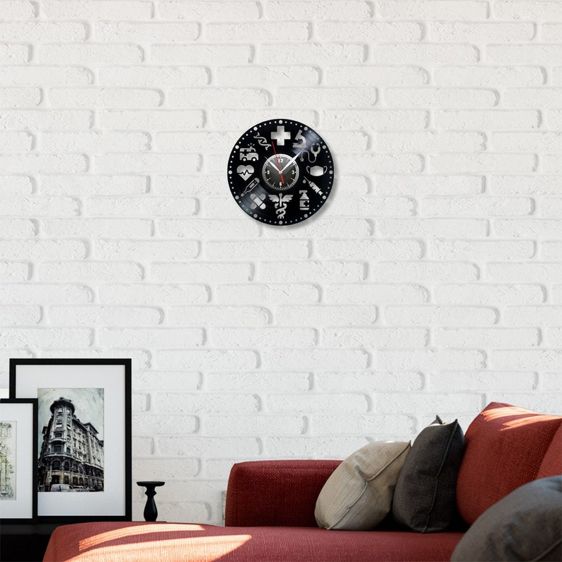 Medicine Clock Wall Clock Hospital Decor Clinic Ideas Doctor Art Clock ...