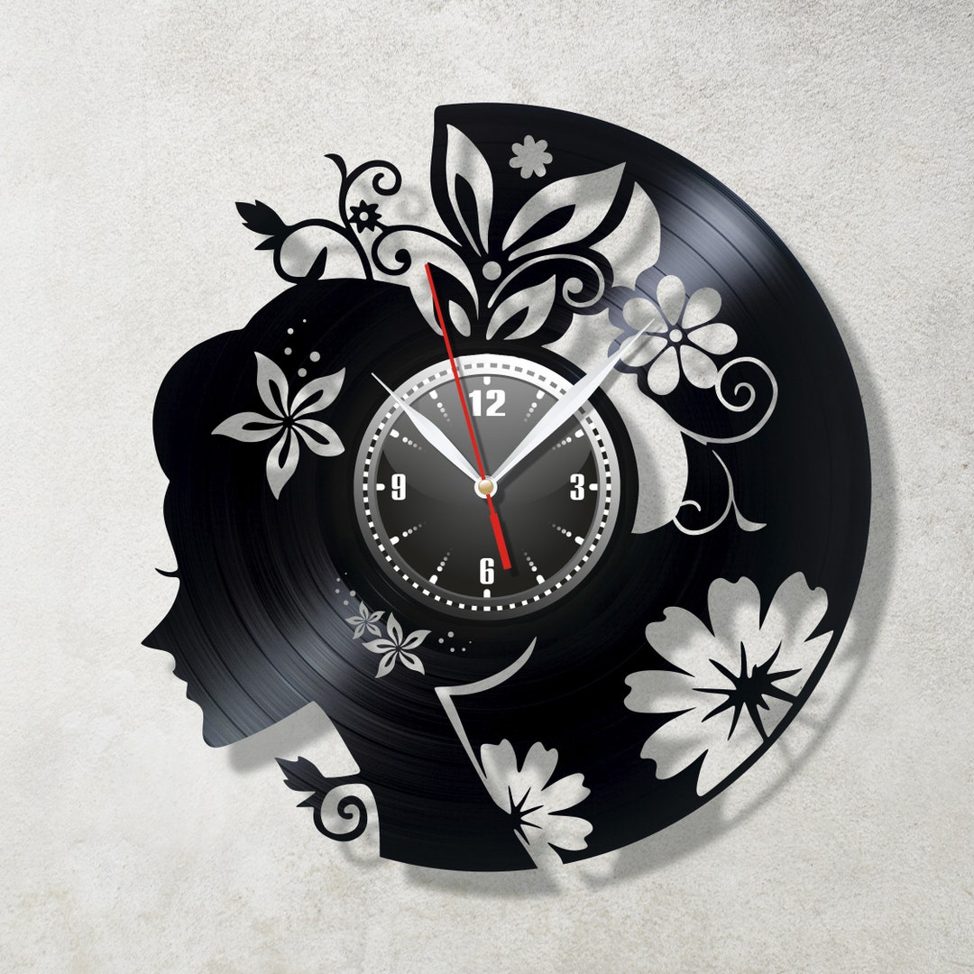 Hairdresser Clock Hair Salon Vintage Clock Hairdresser Wall Clock ...