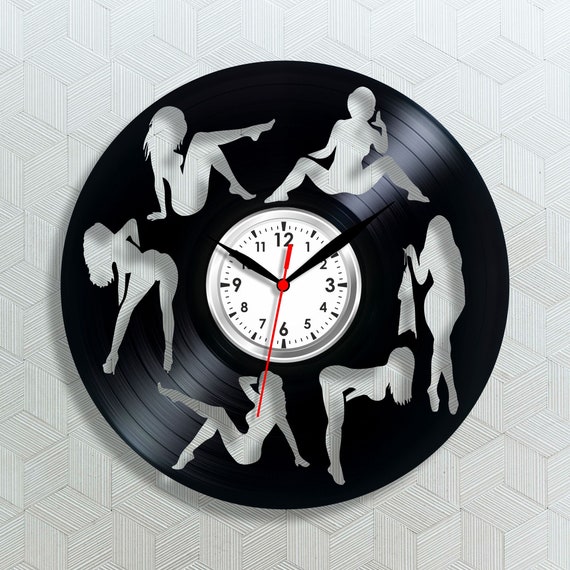 Retro Clock Sexy Girl Clock Streptyze For Man Sexy Super Girl Etsy