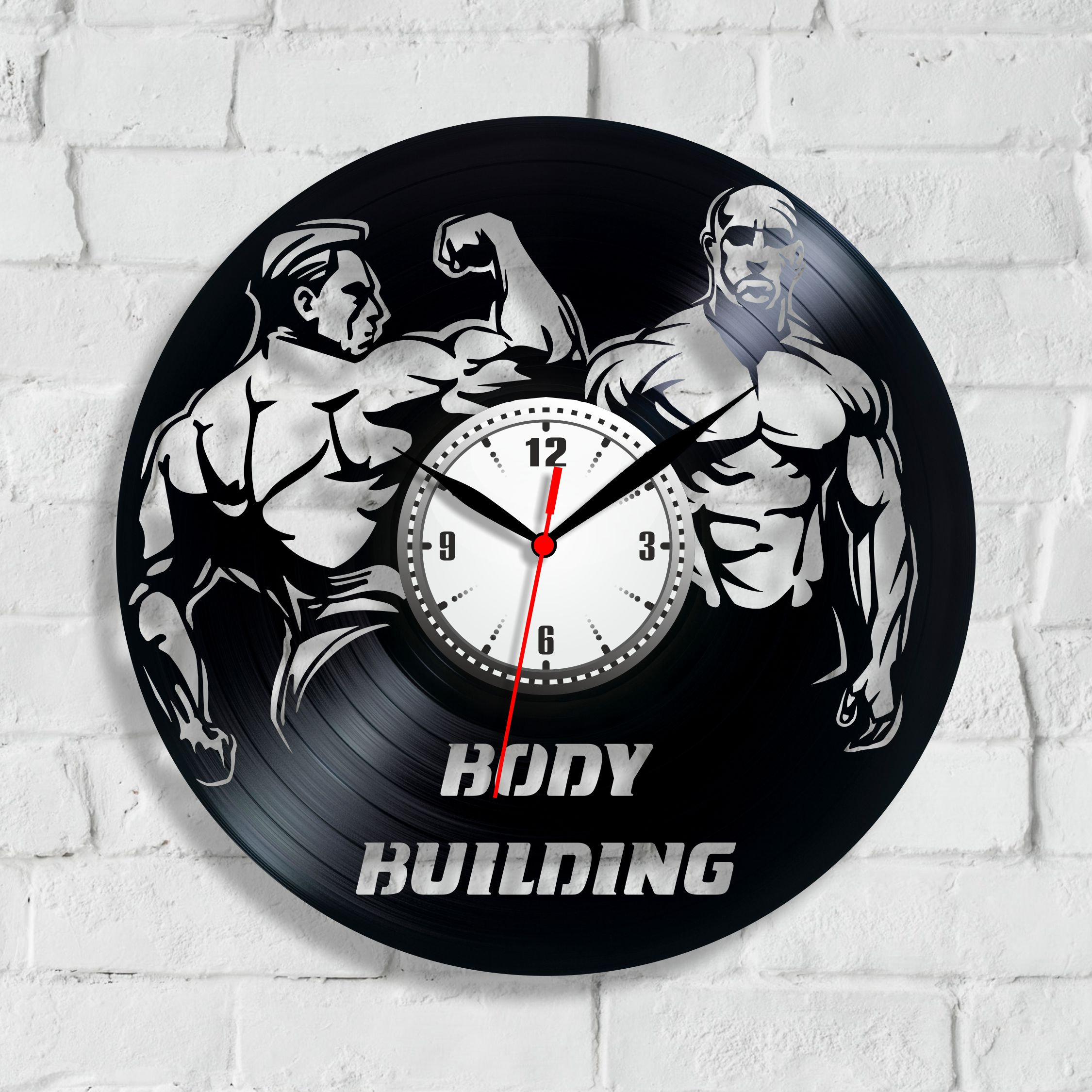 Record Clock Bodybuilding Body Building Clock Muscles Anatomy - Etsy Canada