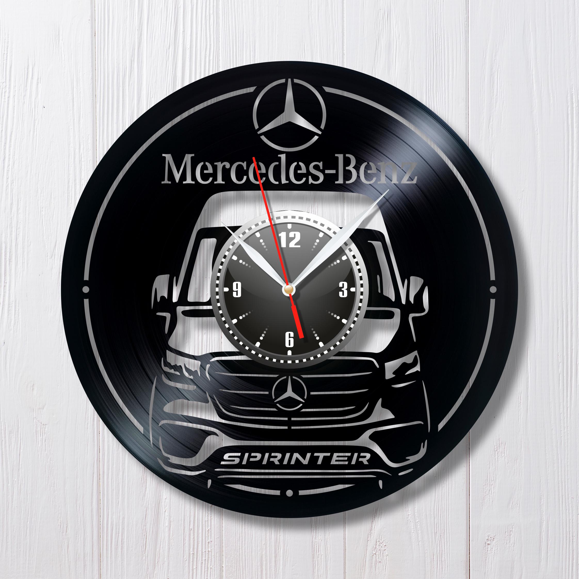 Mercedes Benz Sprinter Mercedes Clocks Gift for Men Wall Record Art Car ...