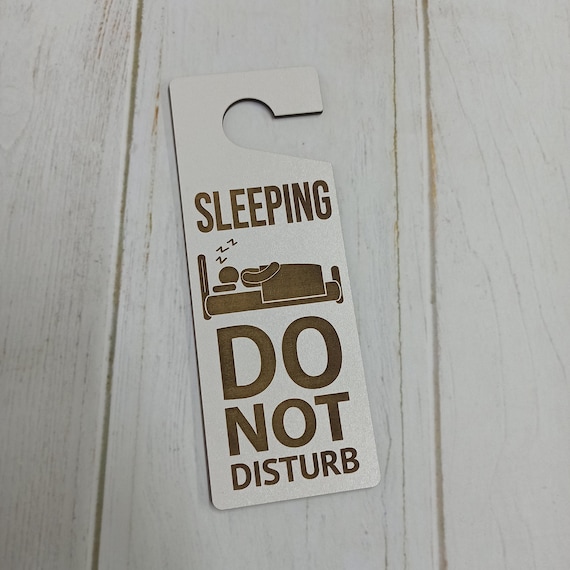 Please Do Not Disturb Sleeping Door Hangers Sleeping Sign Do - Etsy