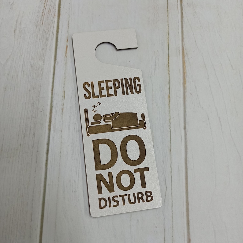Please Do Not Disturb Sleeping Door Hangers Sleeping Sign Do Not ...
