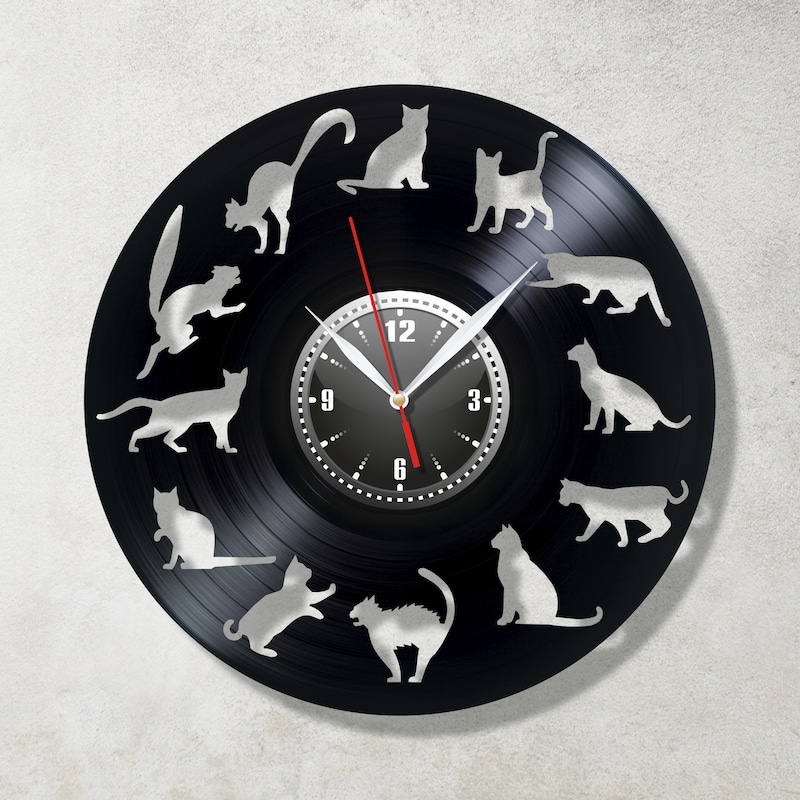 Meowing Cat Clock - Etsy