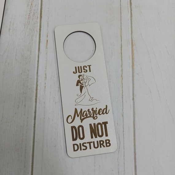 Please Do Not Disturb Just Married Just Married Sign Door - Etsy