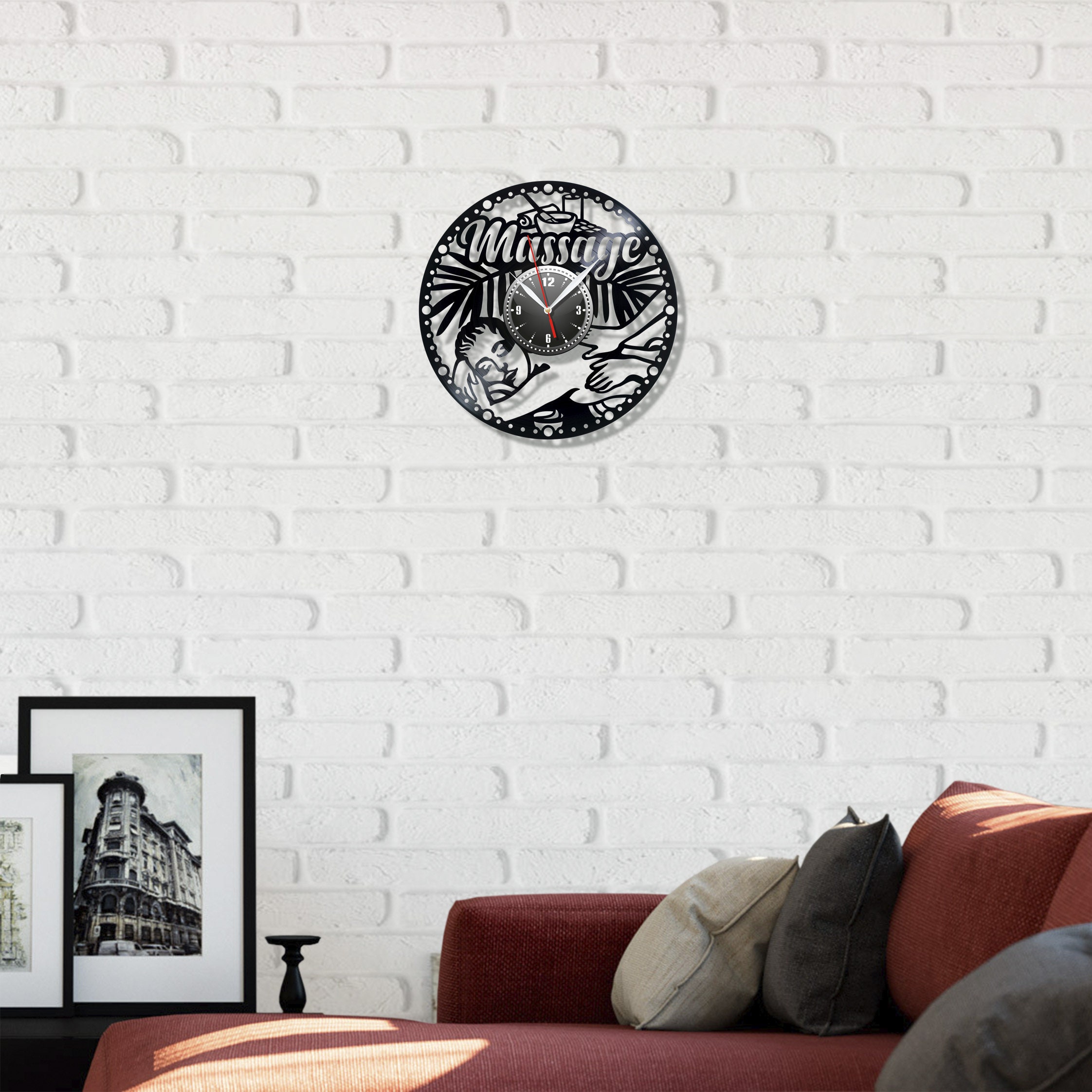 Massage Clock Salon Clock Wall Clock Spa Clock Spa Massage Massage Room ...