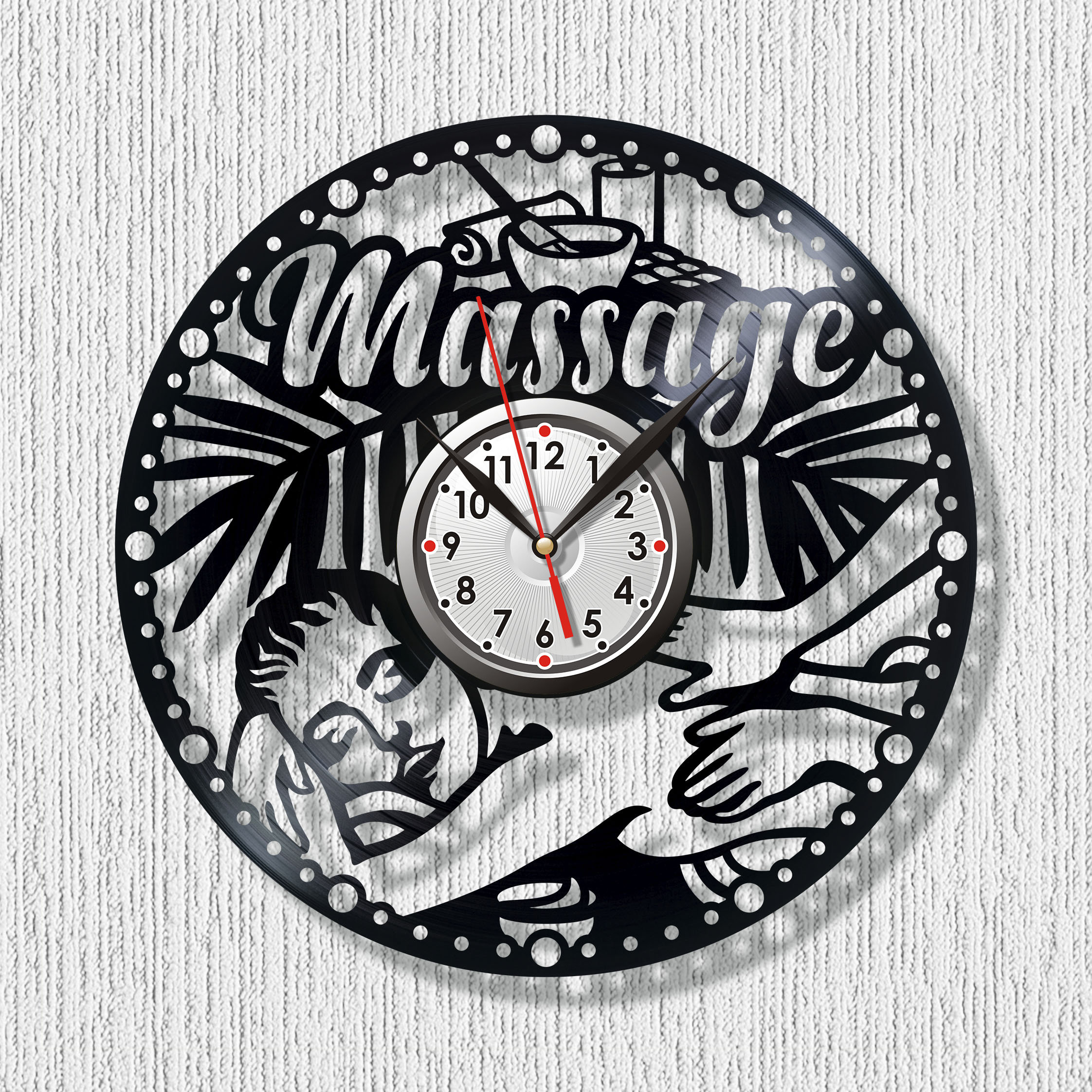 Massage Clock Salon Clock Wall Clock Spa Clock Spa Massage Massage Room ...