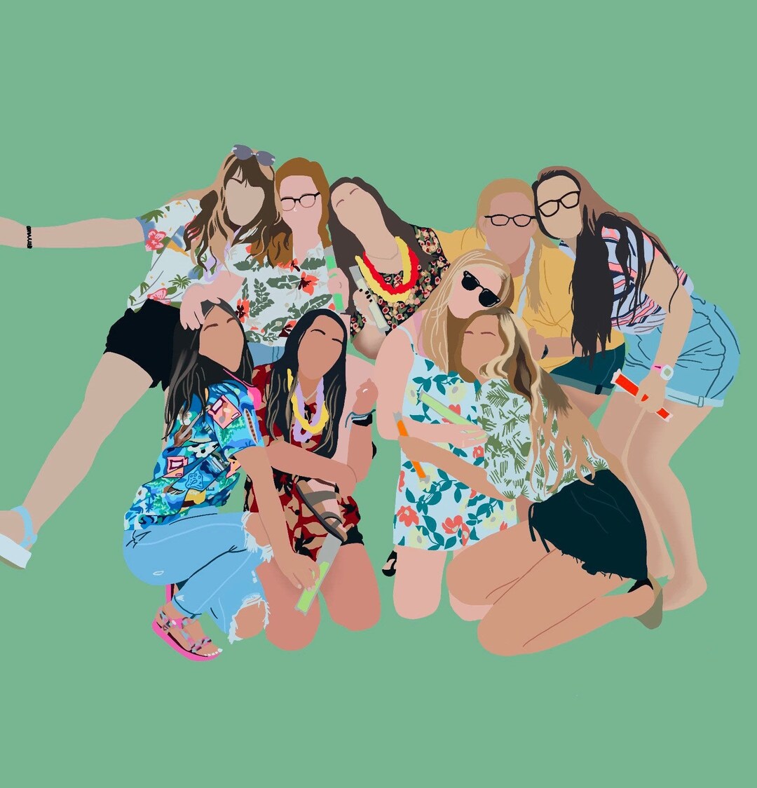 Custom Digital Illustration - Etsy