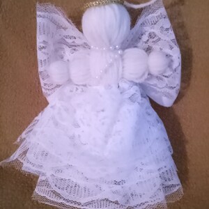 Set of 4, Handmade Lace Angel Ornaments - Etsy