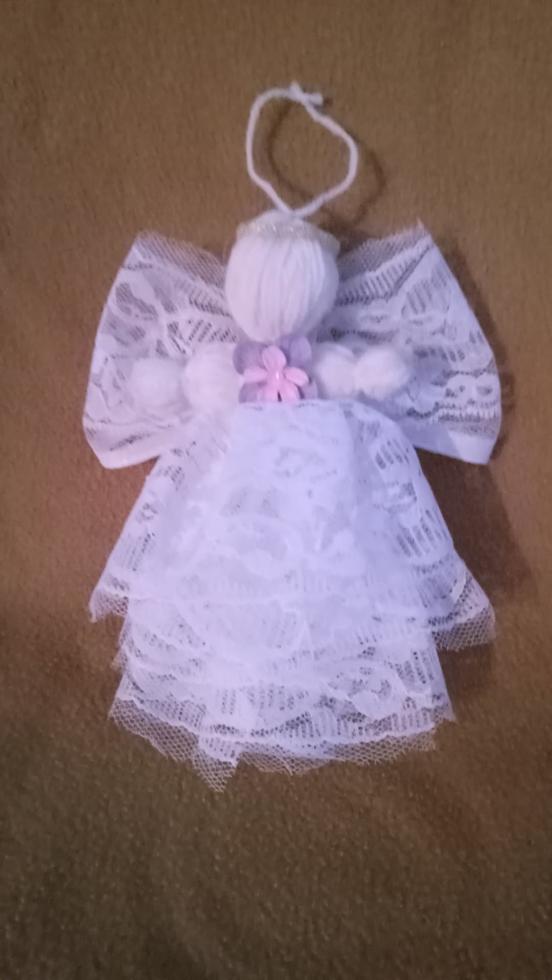 Set of 4 Handmade Lace Angel Ornaments - Etsy