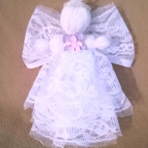 Set of 4, Handmade Lace Angel Ornaments - Etsy