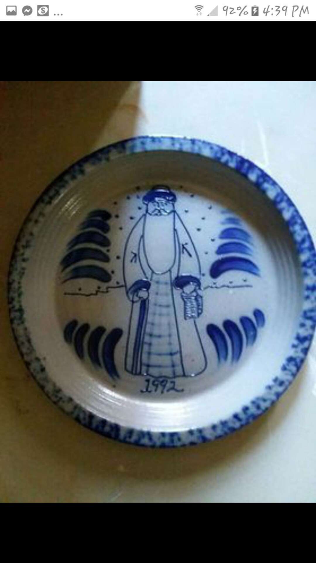 St. NICK Platter Eldreth Pottery - Etsy