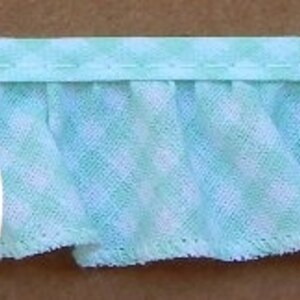 1" Ruffled Gingham Trim, Available in 1, 3, 5, 10 and 50 Yard Pieces ...