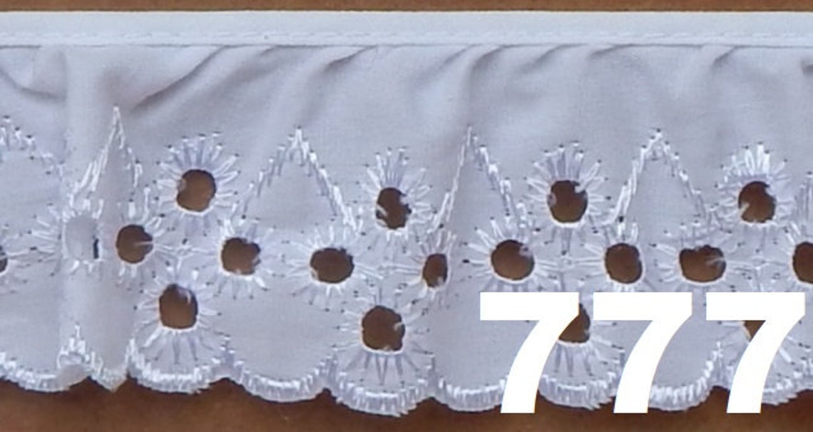 1 Ruffled Eyelet Available in 1 3 5 10 50 Yard - Etsy