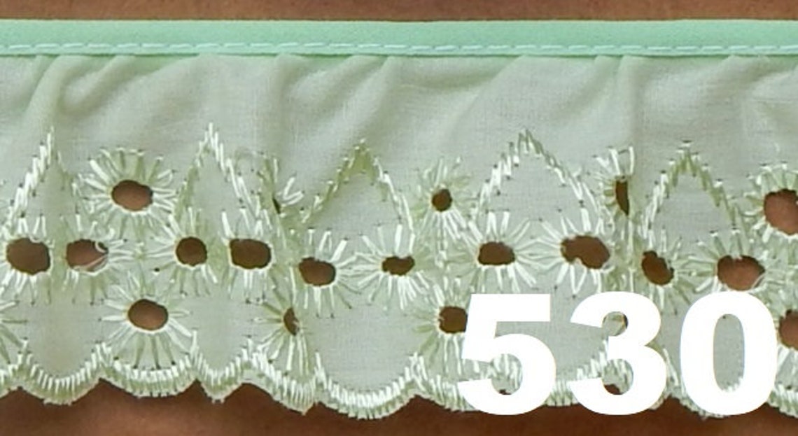 1 Ruffled Eyelet Available in 1 3 5 10 50 Yard - Etsy