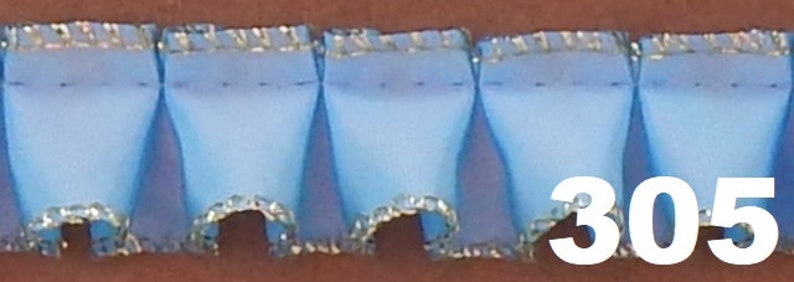 7/8 Box Pleated Satin Ribbon with Gold Metallic Edges | Etsy