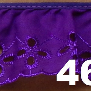 2" Ruffled Eyelet, Available in 1, 3, 5, 10 and 36 Yard Pieces, FREE ...