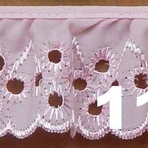2" Ruffled Eyelet, Available in 1, 3, 5, 10 and 36 Yard Pieces, FREE ...
