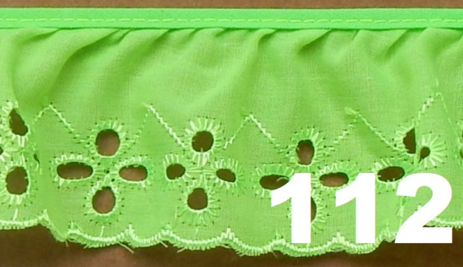 2" Ruffled Eyelet, Available in 1, 3, 5, 10 and 36 Yard Pieces, FREE ...