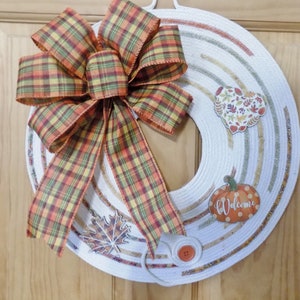 Thanksgiving Rope Wreath Fall Rope Wreath - Etsy