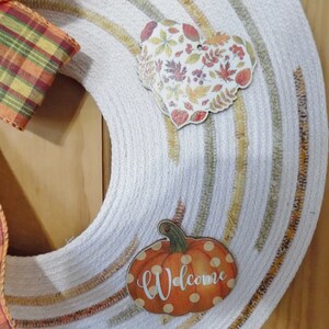 Thanksgiving Rope Wreath Fall Rope Wreath - Etsy
