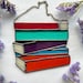 Acotar Inspired Book Stack Pattern, Stained Glass Pattern, Book Stack ...
