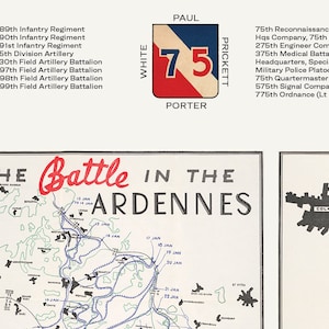 75th Infantry Division Campaign Map - US Army - Etsy