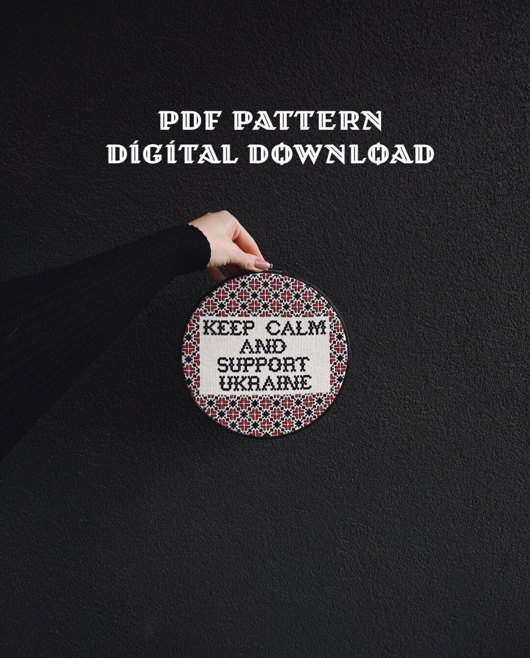 Charity Ukrainian Embroidery PDF Pattern Digital Download Cross Stitch ...