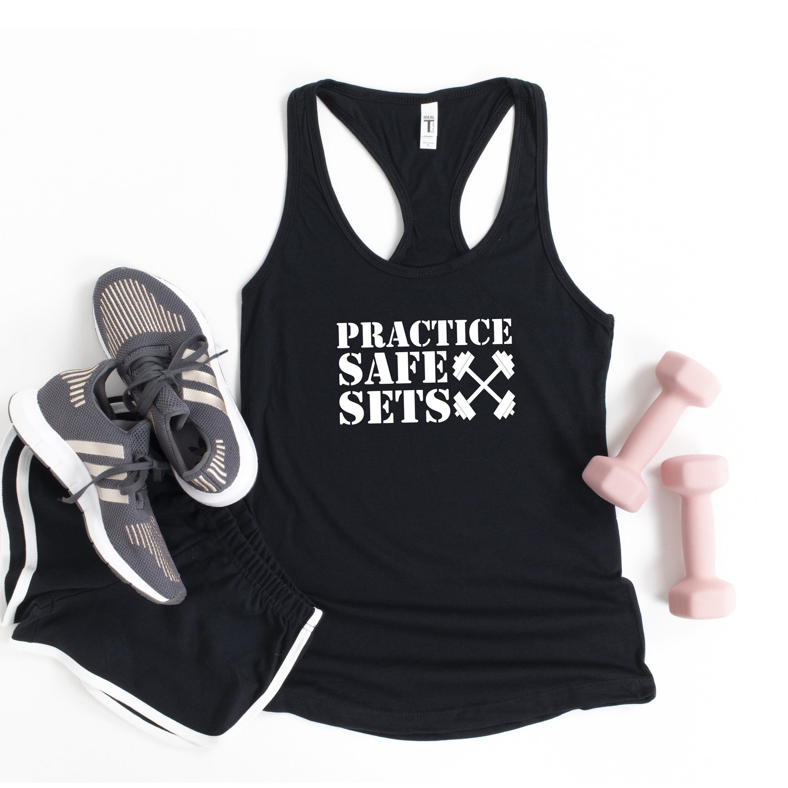 Practice Safe Sets Funny Workout Tank for Women/workout - Etsy