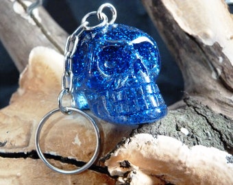 3D Skull Key Ring Resin Skull Charm | Etsy