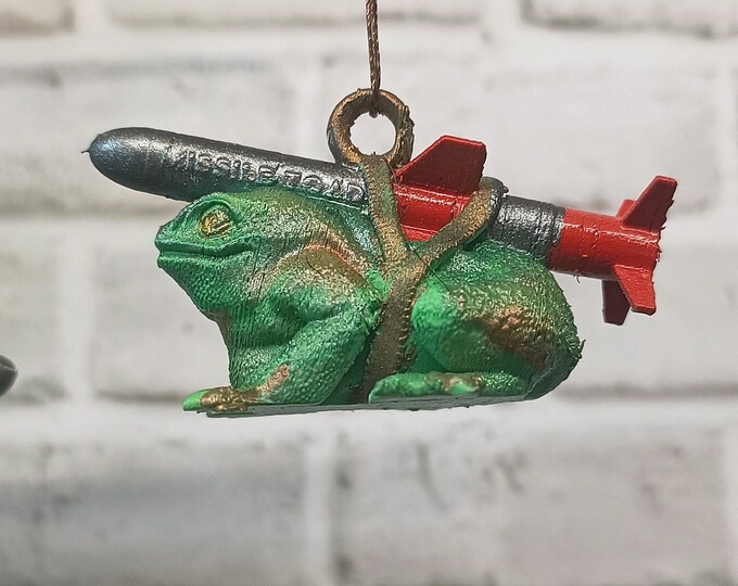 Missile Toads, Missile Toad, Toad Bauble, Christmas Toad - Etsy