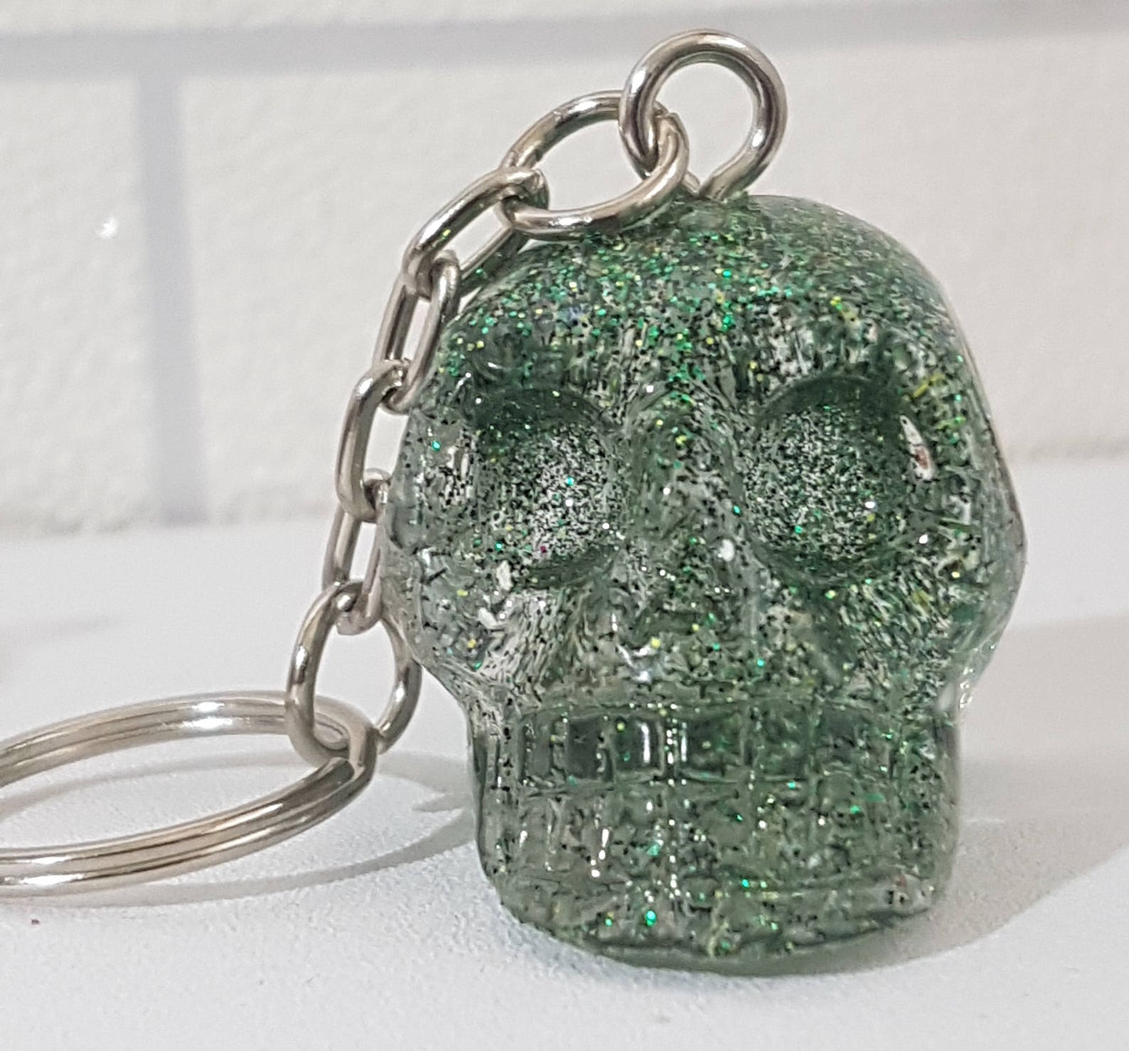 3D Skull Key Ring Resin Skull Charm | Etsy